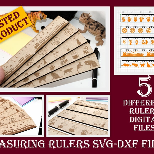 Laser Cut Ruler Svg for Teacher - Etsy UK