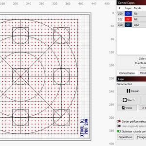 Xtool D1 PRO 20W Grid File for Spoil Board, Lightburn Digital File ...