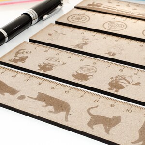 Measuring Rulers Svg-dxf Lightburn Files, Ruler Laser Cut File, School ...