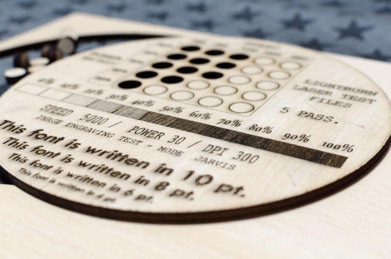 Cut Test Plywood Laser Scale Material Test Card Light Burn - Etsy