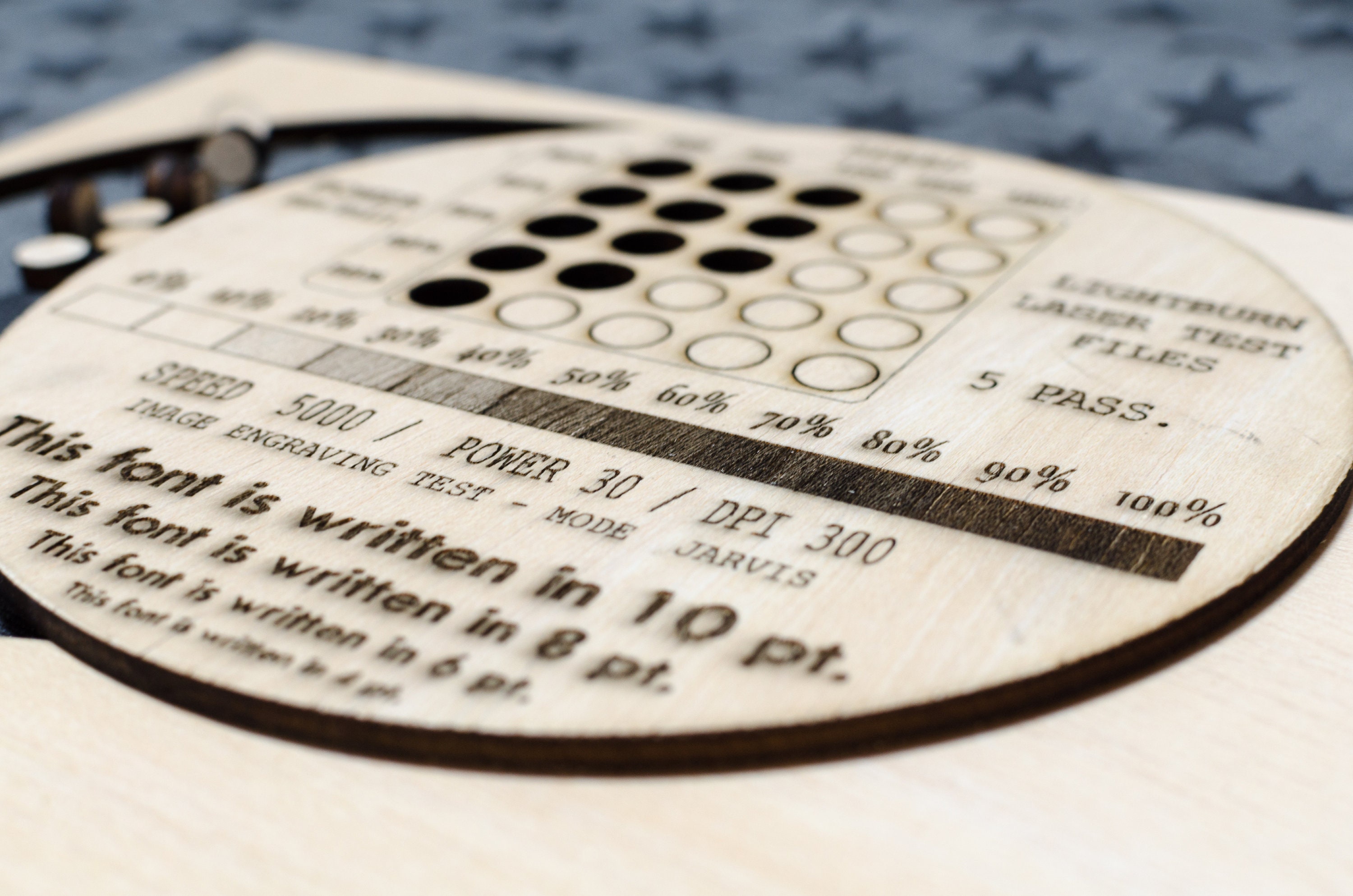 Cut Test Plywood Laser Scale Material Test Card Light Burn - Etsy