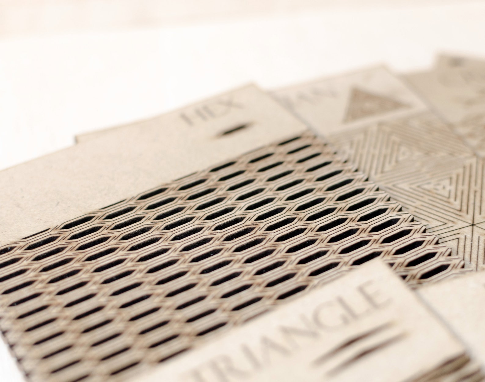 Pattern Living Hinge Template, Flexible Lightburn Laser Cut, Living ...