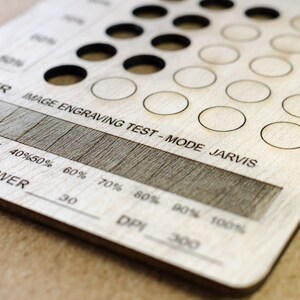 Lightburn Engraving Laser Test, Laser Scale, Material Test Card Light ...