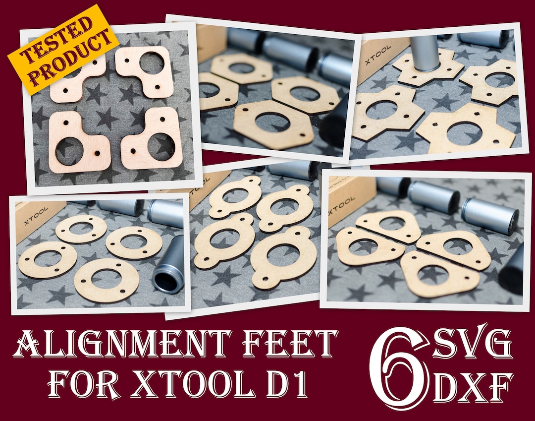 Alignment Feet for Xtool D1, SVG for Xtool D1 Feet, Xtool Feet Jig ...