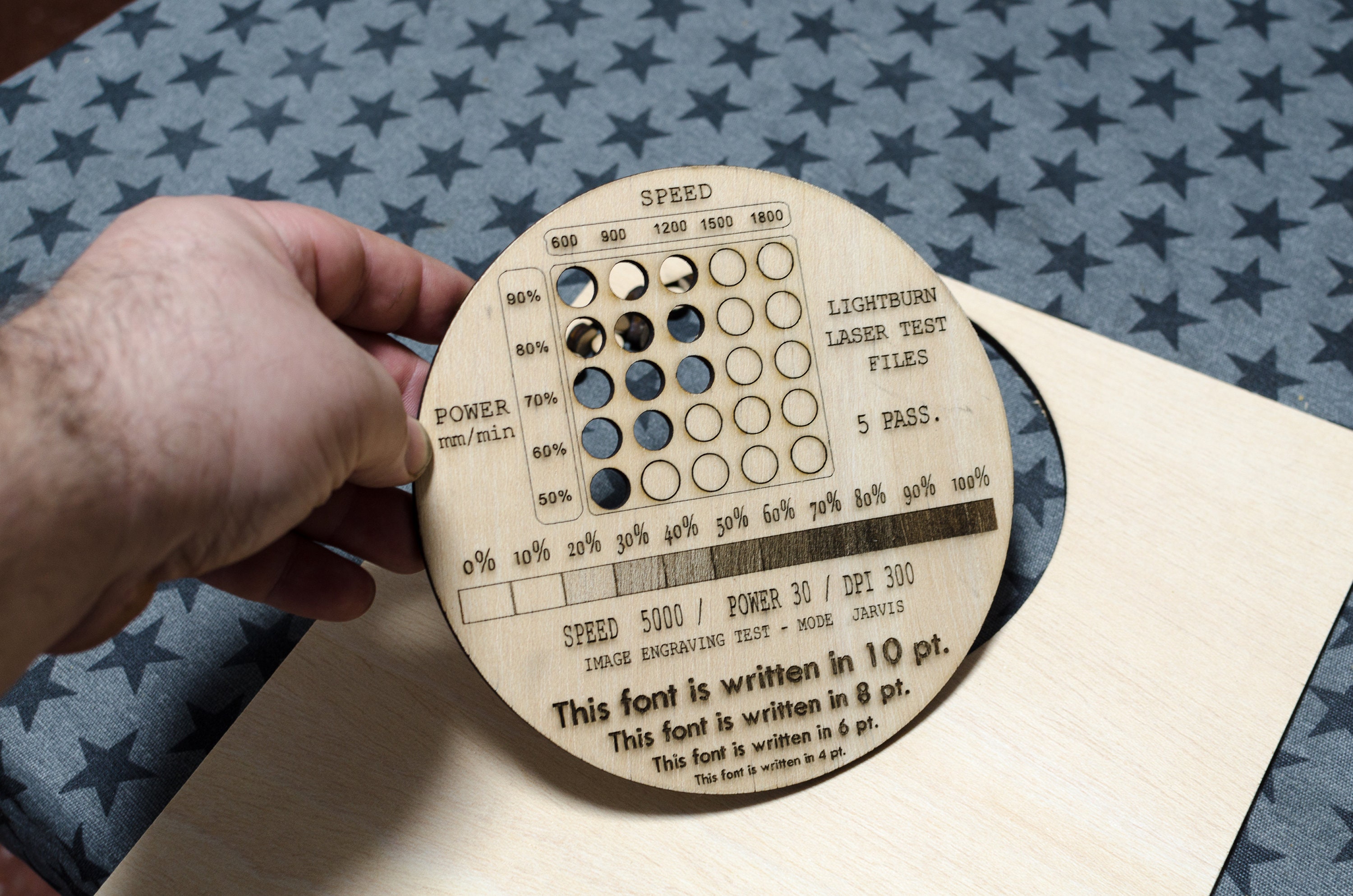 Cut Test Plywood Laser Scale Material Test Card Light Burn - Etsy