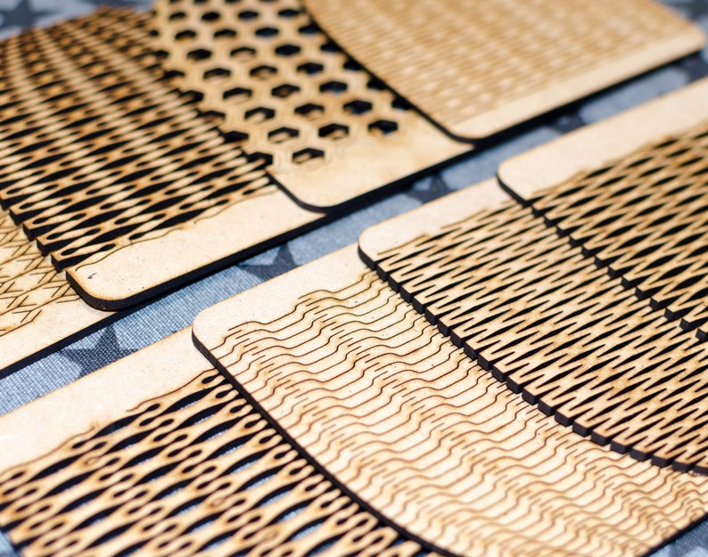 Curved Laser Bent Wood Patterns Flexible Lightburn Laser Cut - Etsy