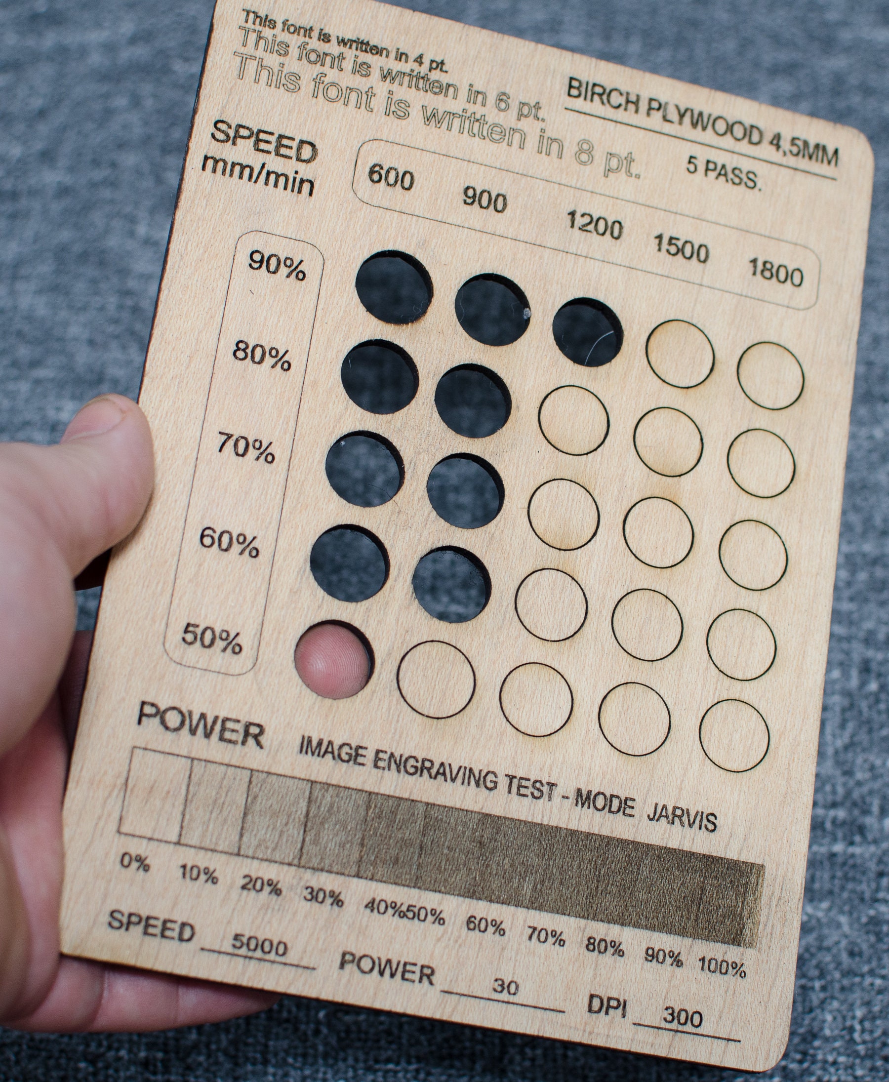 Laserschnitt-Testdatei SVG, Lightburn Laser Test Dateien, Gravurtest ...