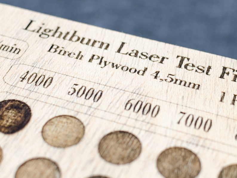 Lightburn Laser Engraved Test Files, Laser Test File SVG, Engrave Test ...