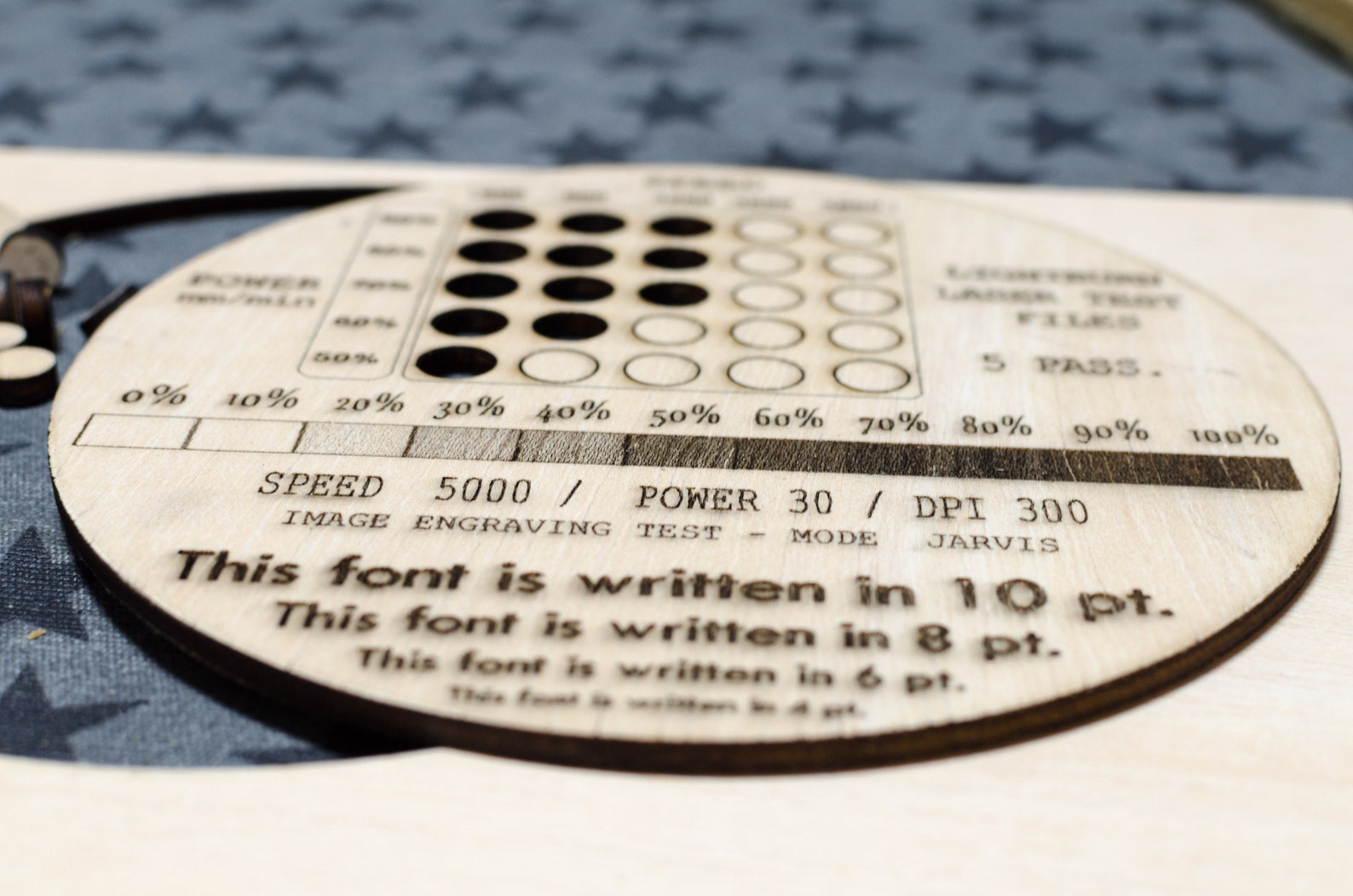 Cut Test Plywood Laser Scale Material Test Card Light Burn - Etsy