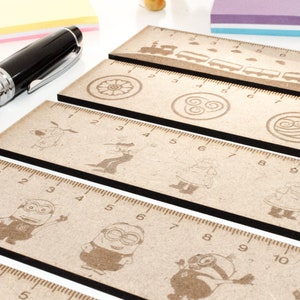 Measuring Rulers Svg-dxf Lightburn Files, Ruler Laser Cut File, School ...