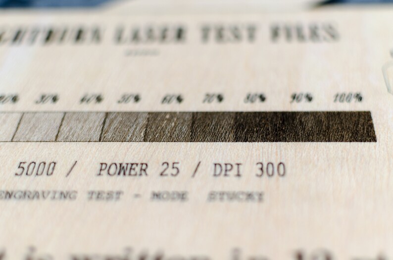 Lightburn Laser Engraved Test Files Laser Test File SVG - Etsy