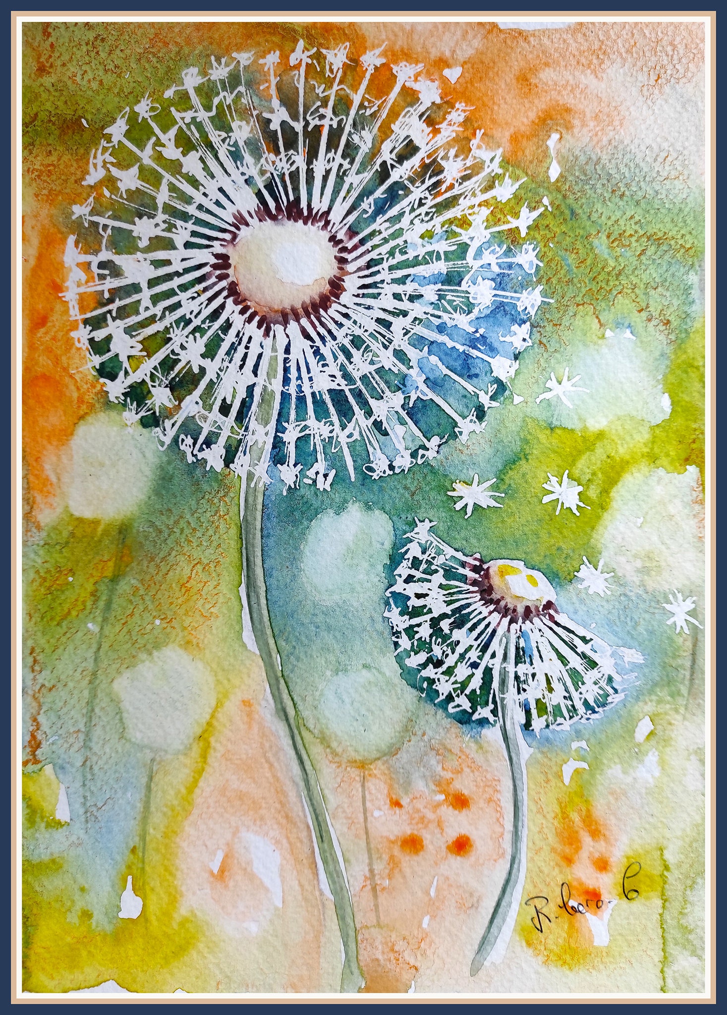 Dandelion Painting