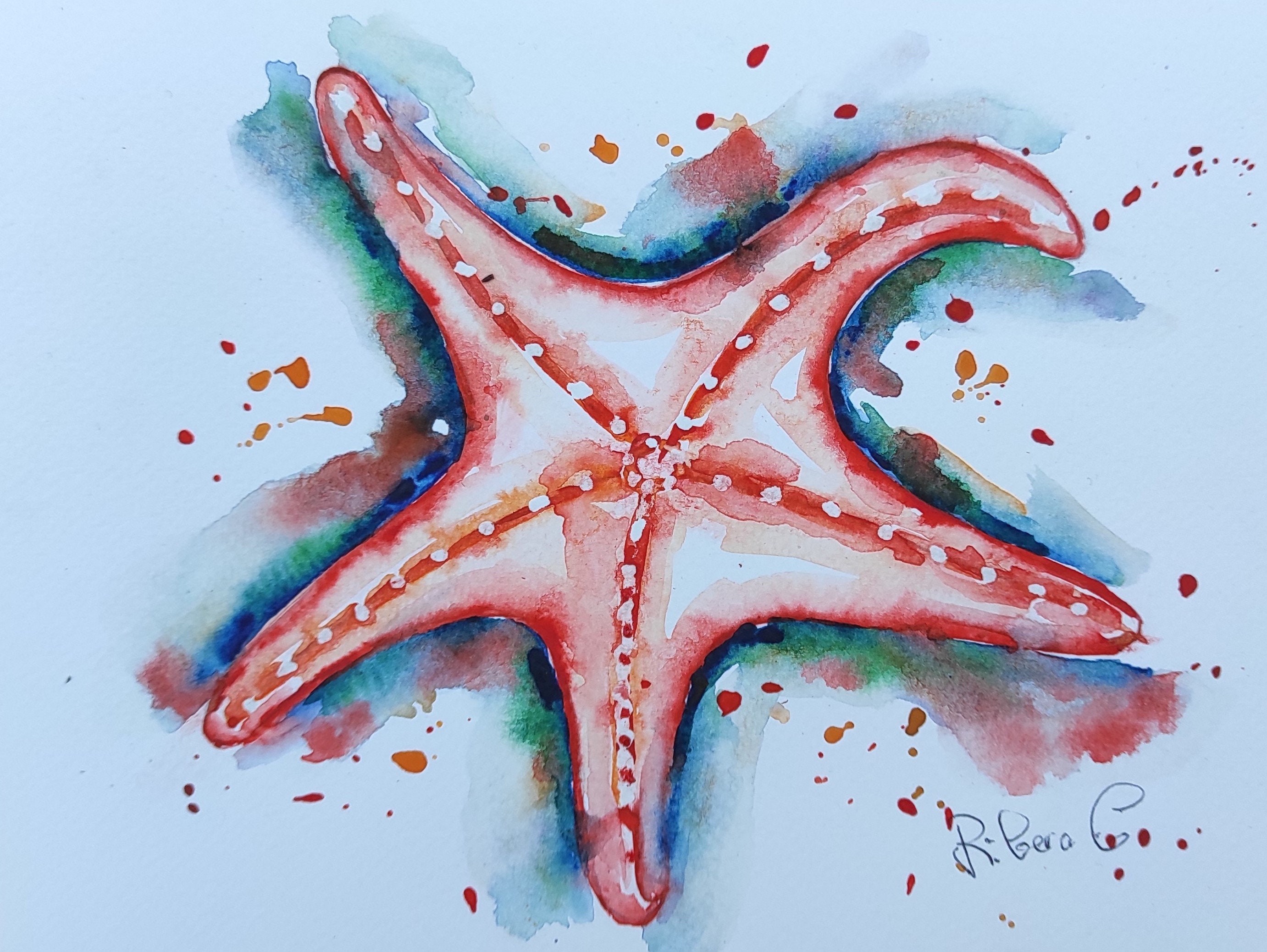 Starfish Watercolor