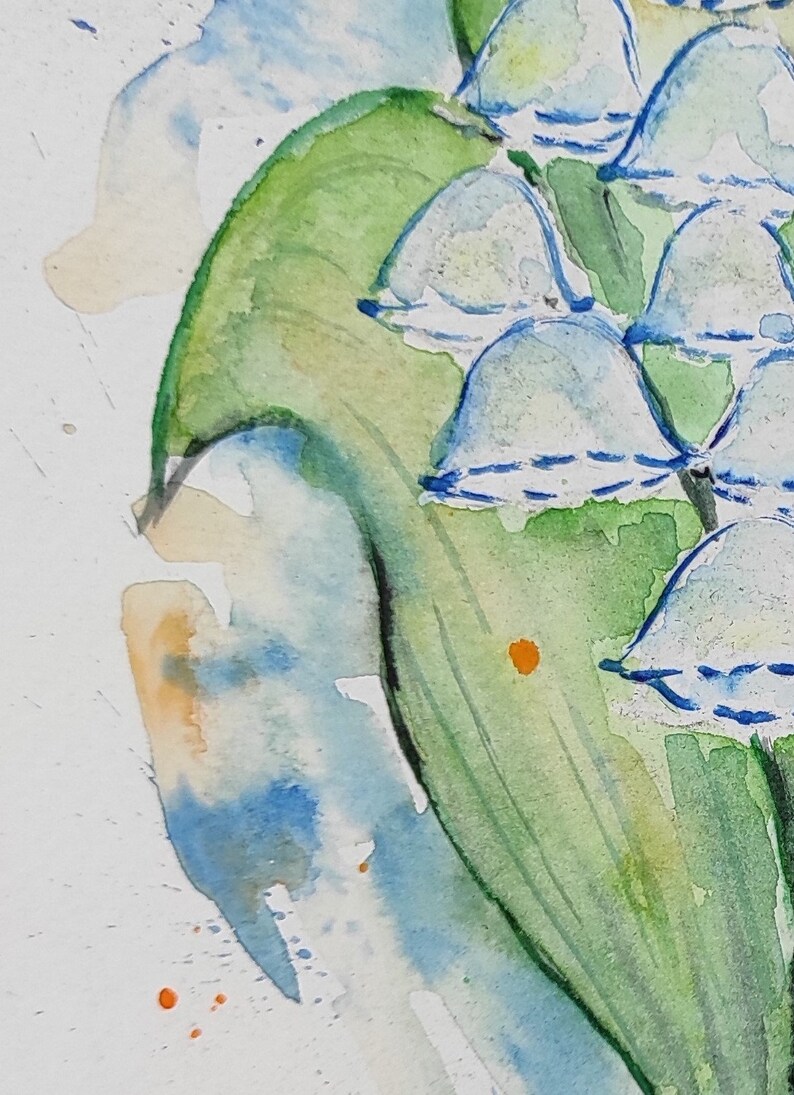 Lily of the Valley Watercolor – Original Floral Painting – Aquarelle ...