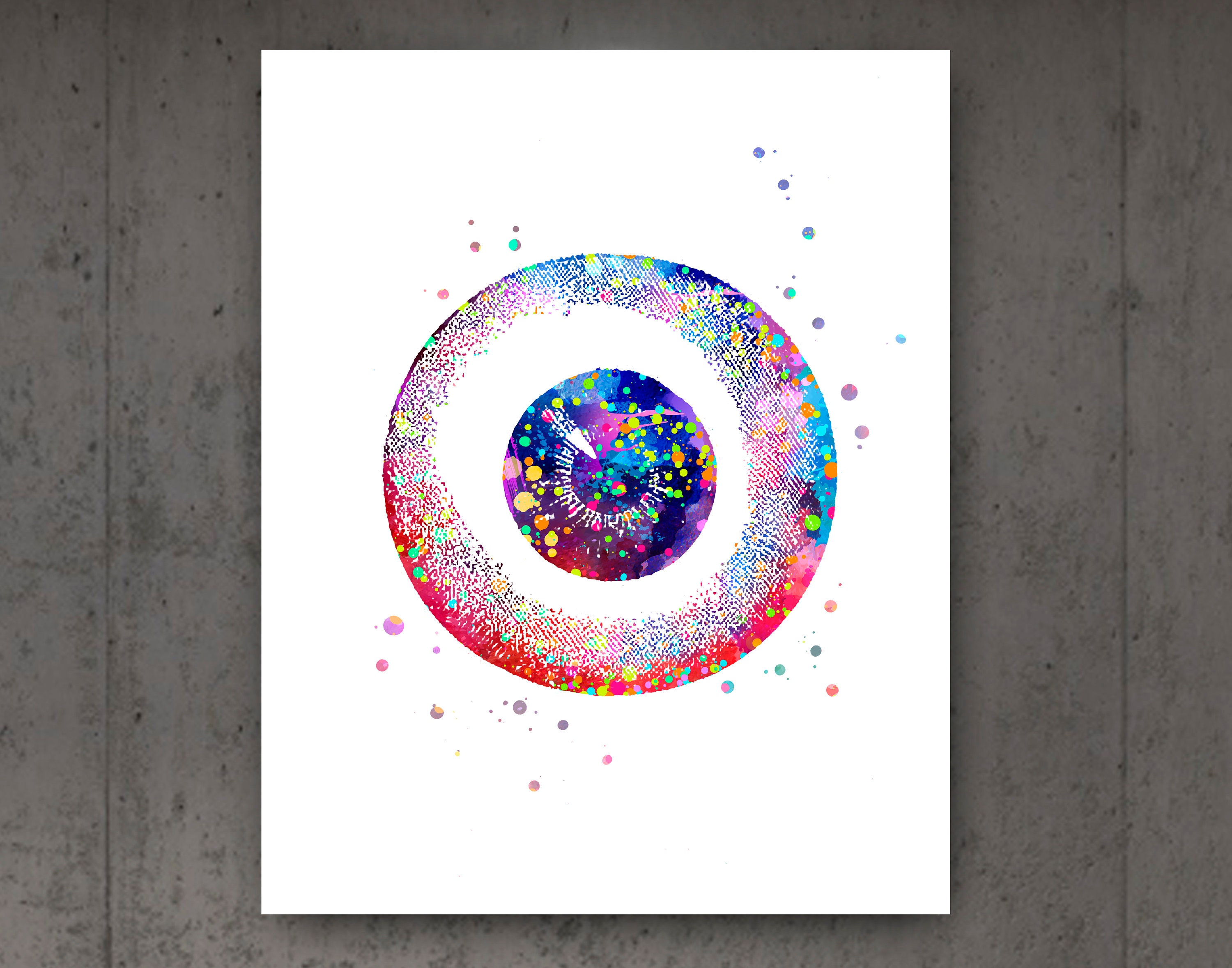 Ophthalmology Art Eye Anatomy Print Set Optometrist Gift | Etsy