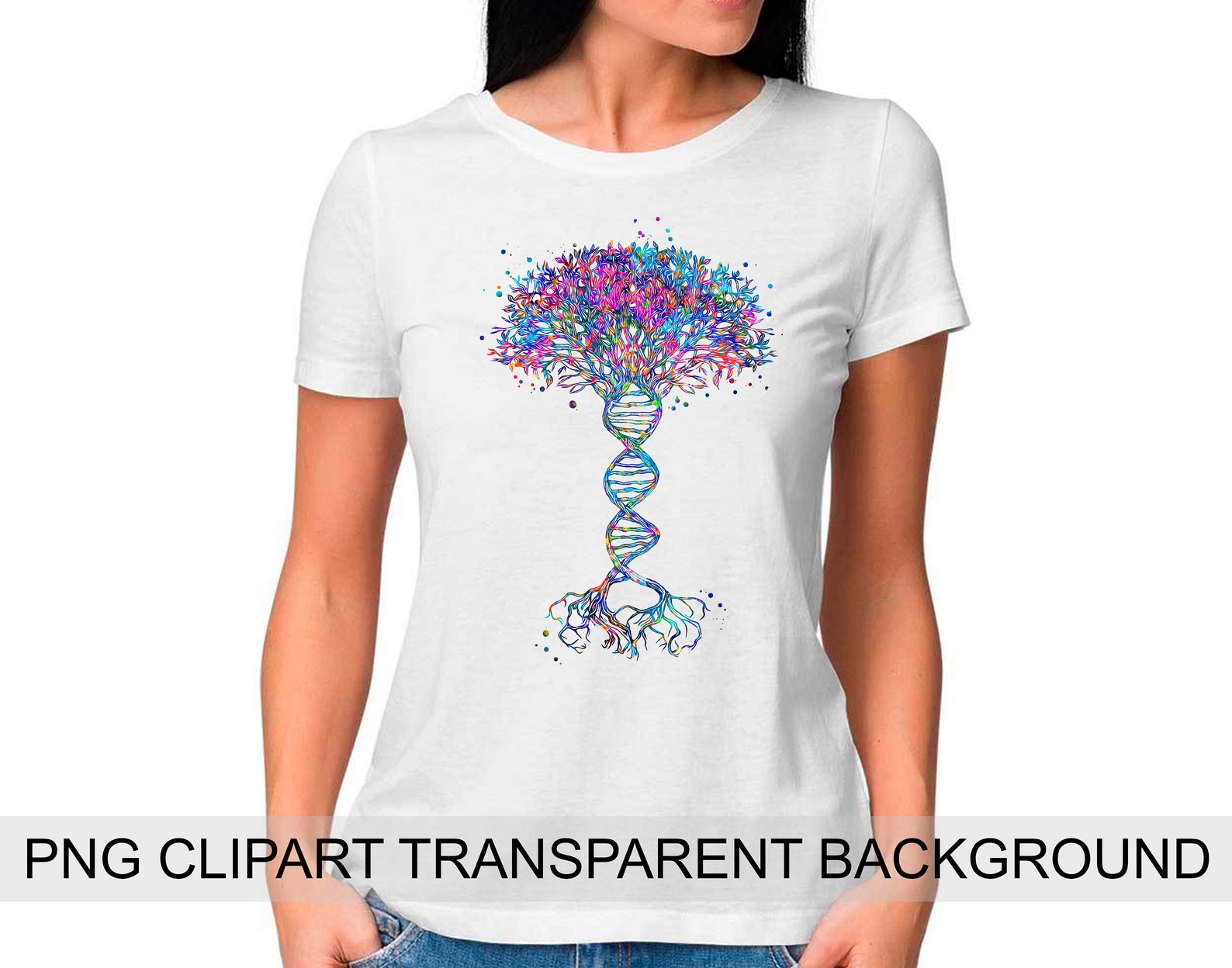 DNA Clipart DNA Molecule Genetic Code Art Science Art | Etsy