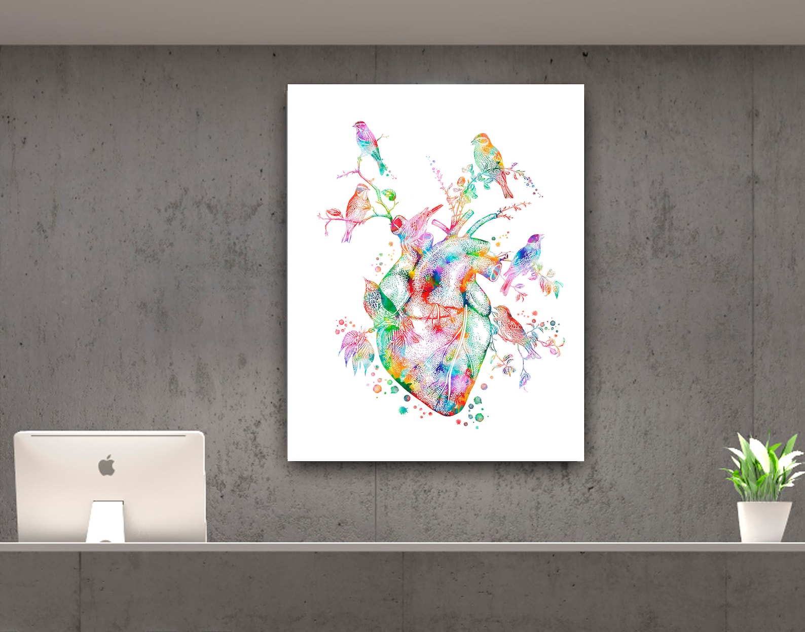 Cardiology Wall Art Anatomical Heart Medical Print Anatomy | Etsy