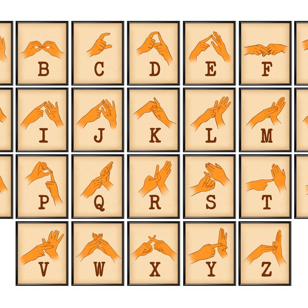 Fingerspelling - Etsy