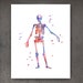 Skeleton Anatomy Print Set 8 Skeletal Bones Watercolor Art Skull Rib ...