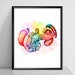 Watercolor Pancreas Anatomy Art Internal Organs Painting Medical Art ...
