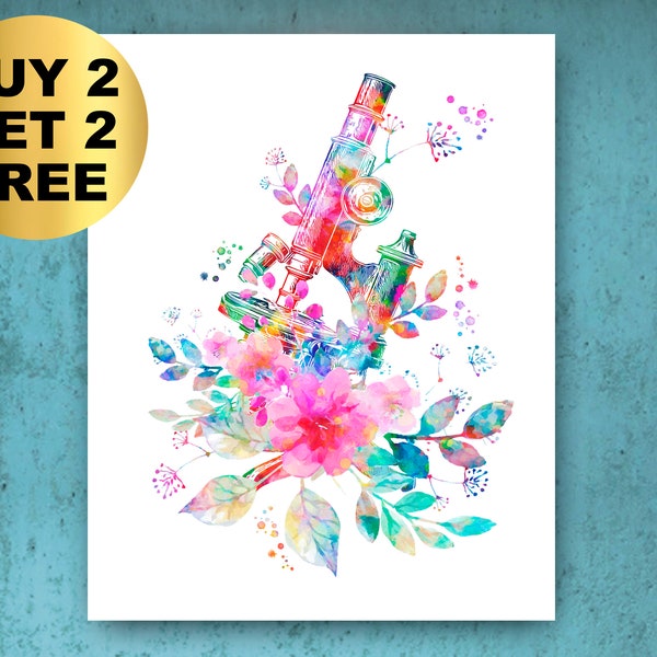 Microscope Art - Etsy