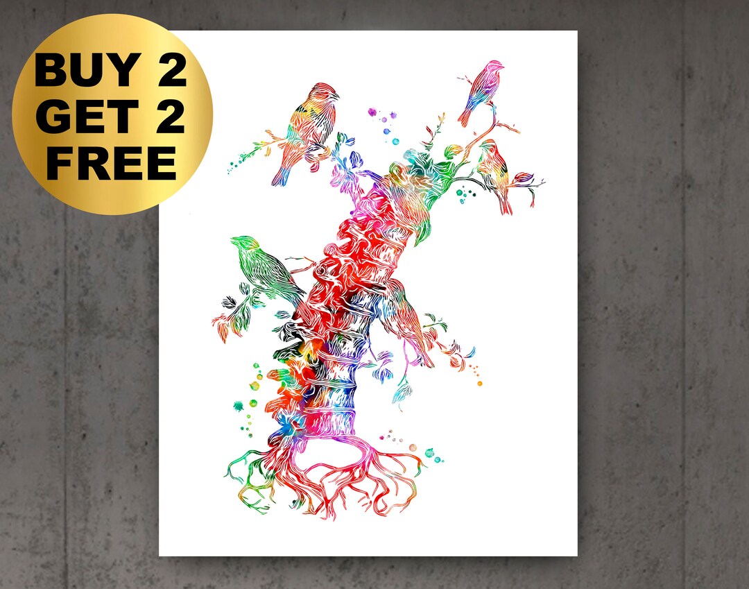 Lumbar Spine Structure Vertebral Column Art Watercolor Anatomy Manual ...
