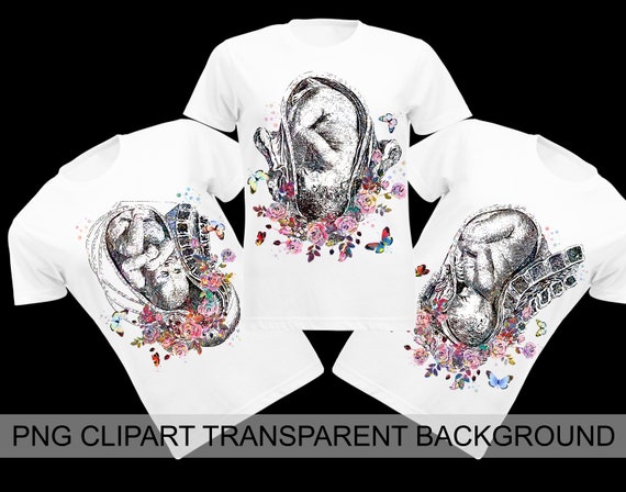 Fetus Clipart Baby in Womb Clipart Fetal Poses PNG Clipart - Etsy Canada