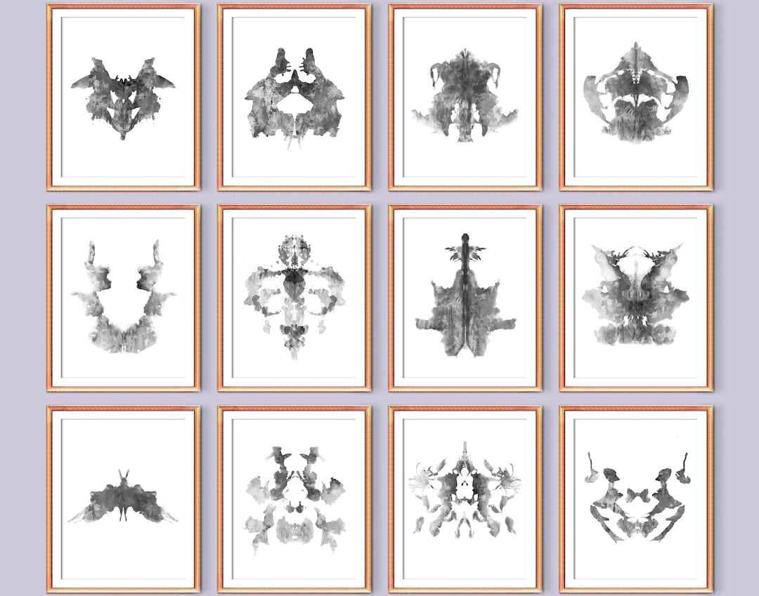 12 Rorschach Test Art Psychodiagnostic Test for Personality Research ...