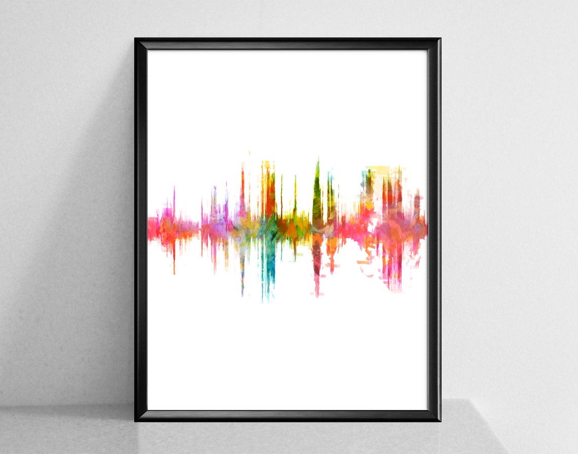 Audiology Art, Audio Wave Painting, Audiologist Gift, Hearing Doctor ...