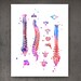Skeleton Anatomy Print Set 8 Skeletal Bones Watercolor Art - Etsy
