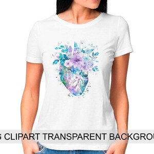 Watercolor Anatomy Clipart Floral Organ Art Medical Clip Art Human ...