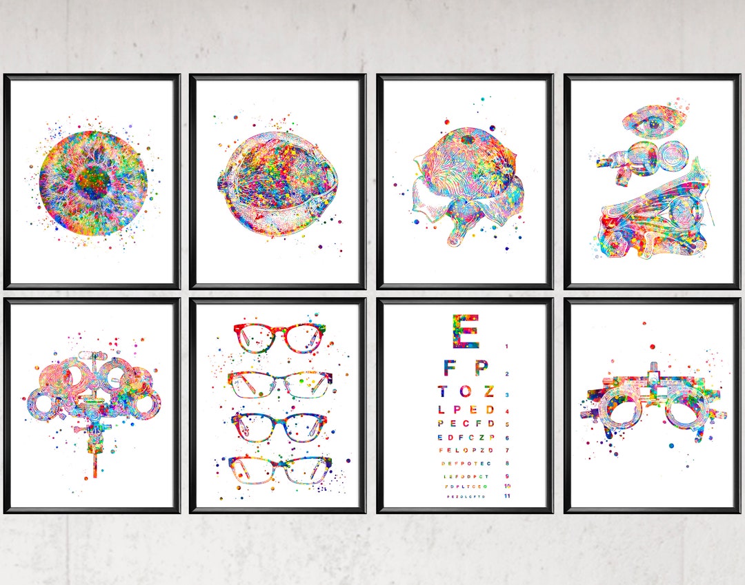 Optometrist Office Decor, Eye Anatomy Art, Ophthalmology Poster ...