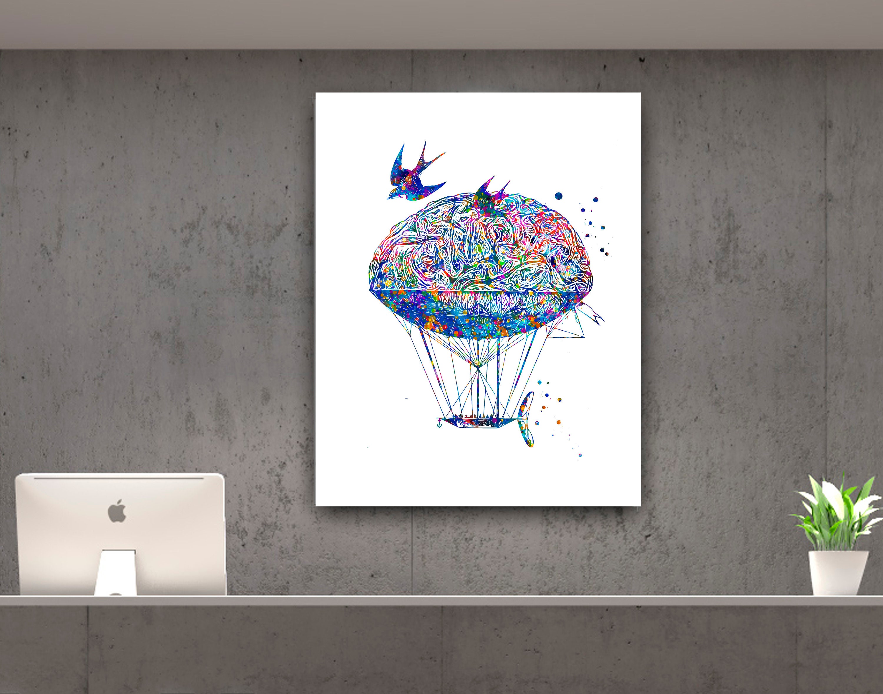 Neurology Abstract Art Anatomical Brain Art Psychologist - Etsy