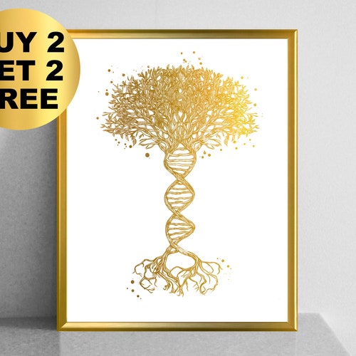 DNA Art DNA Molecule Genetic Code Art DNA Helix Medical - Etsy