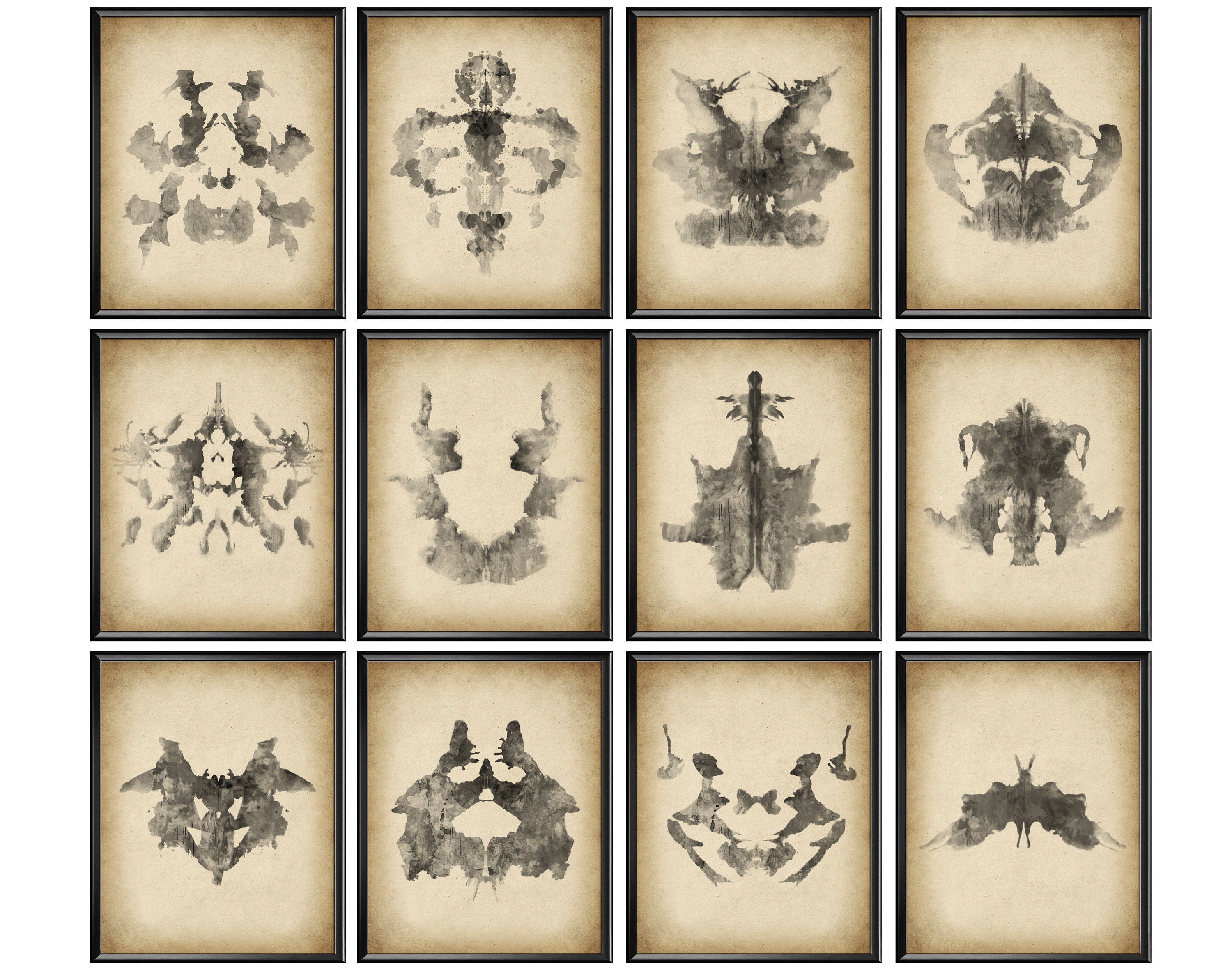 Inkblot Test Cards