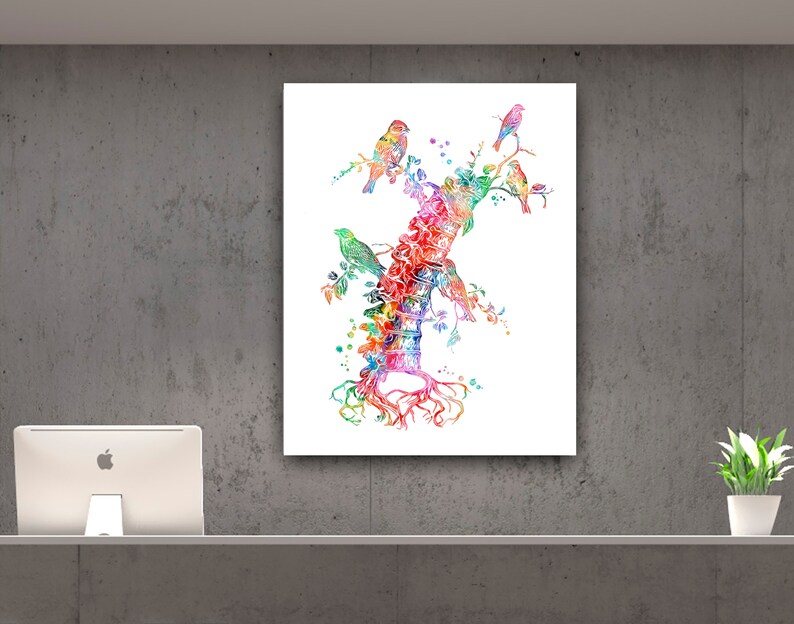 Lumbar Spine Structure Vertebral Column Print Watercolor - Etsy