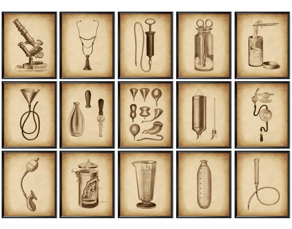 15 Antique Medical Instruments Art Nurse Tools Doctor - Etsy Hong Kong