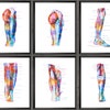 Anatomy Poster Set 6 Anatomical Organs Art Medical Decor Anatomy ...