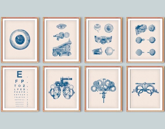 Optician Gift Human Eye Anatomy Decor Medical Art | Etsy