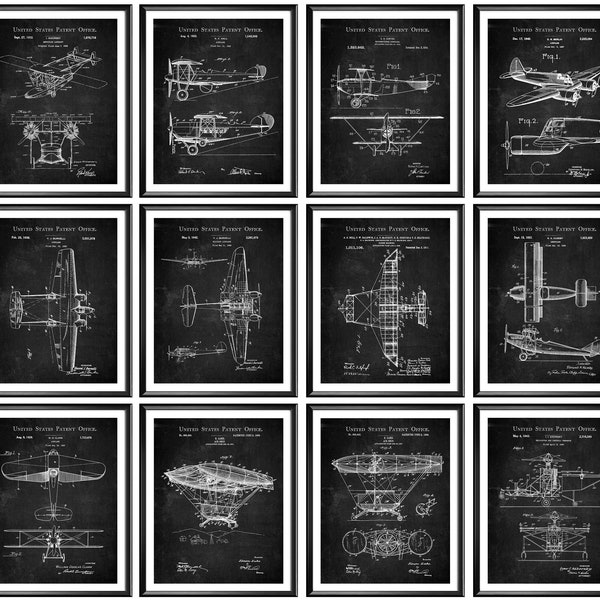 Airplane Blueprint - Etsy