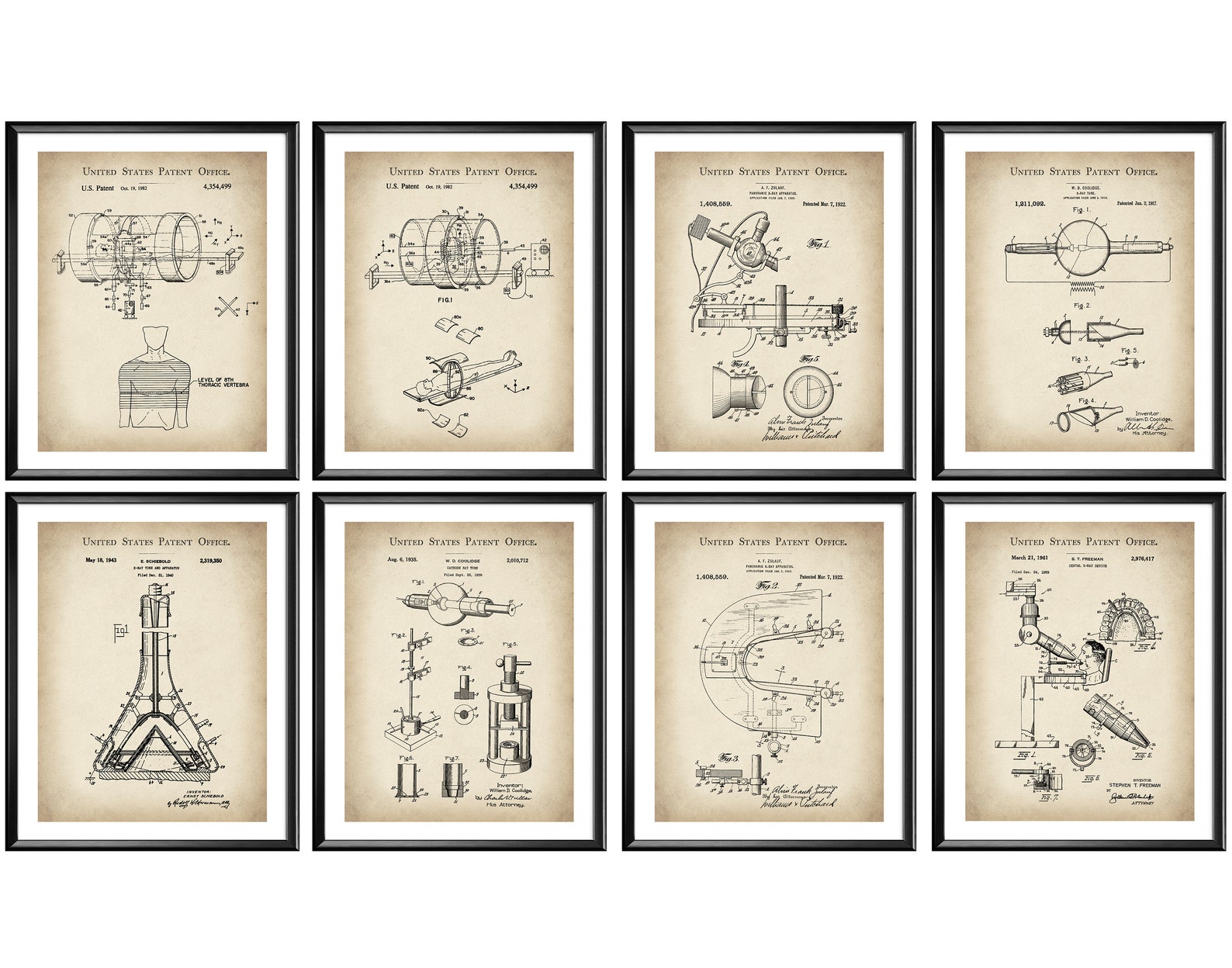 X-ray Patent Art Magnetic Resonance Imaging Blueprint Radiology Art ...