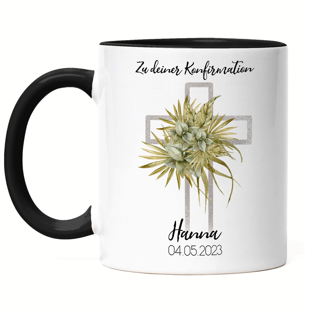 Confirmation Cup Black Boy Girl Confirmation Gift Personalized Money ...