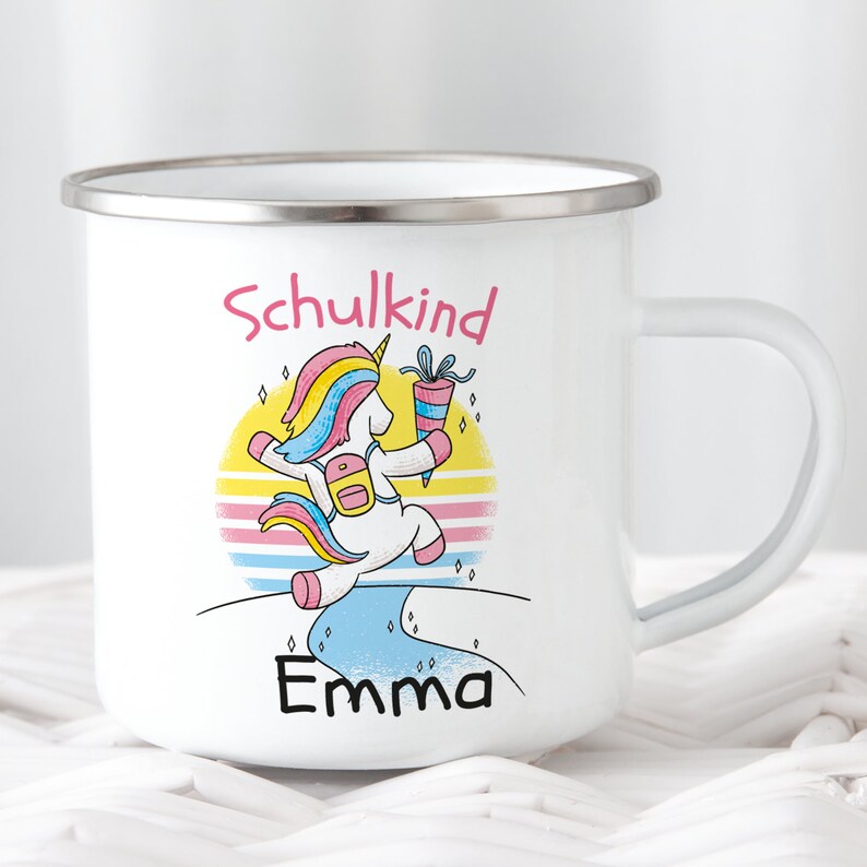 Tasse Einhorn Schulkind Einschulung Schulanfang Geschenk | Etsy