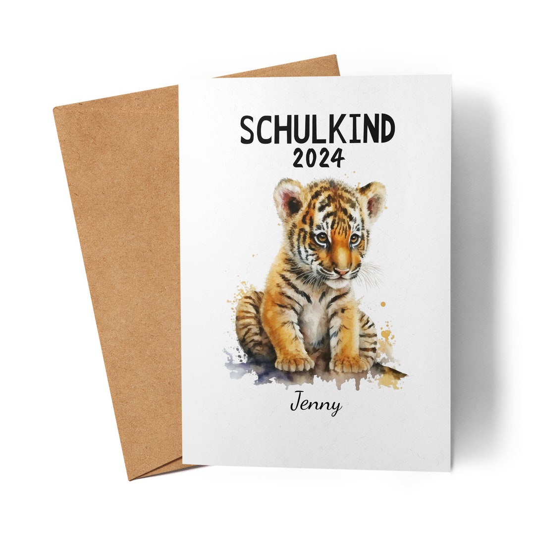 Schoolchild 2024 Enrollment Card Personalized Card for the Start of ...