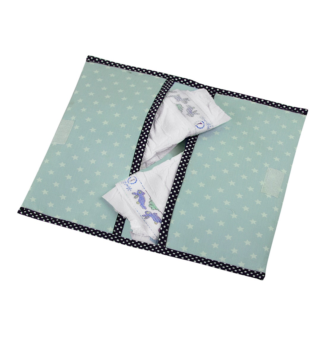 Diaper Folder Light Blue With White Stars - Etsy