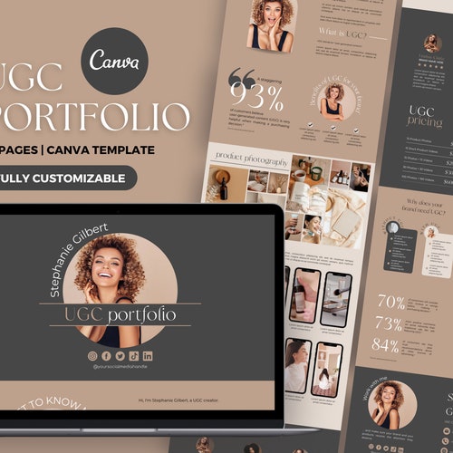 Ugc Media Kit Ugc Contract Template Canva Template Ugc - Etsy