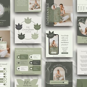 Organic Instagram Canva Templates, Wellness Instagram Templates ...