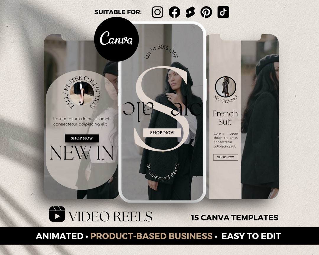 Video Reel Templates Canva, Product Reels, Reel Cover Templates ...