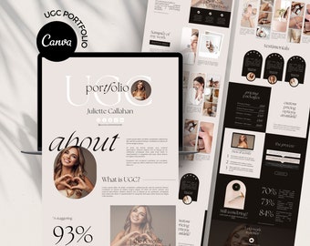 UGC Media Kit, 2 UGC Portfolio Template, Email Signature, Color Palette ...