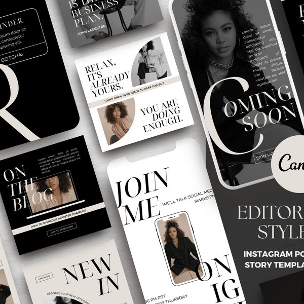Aesthetic Instagram Content Templates. - Etsy